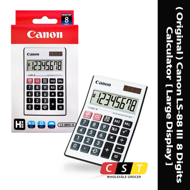 (Original) Canon LS-88 III 8 Digits Calculator [ Large Display ] | Lazada
