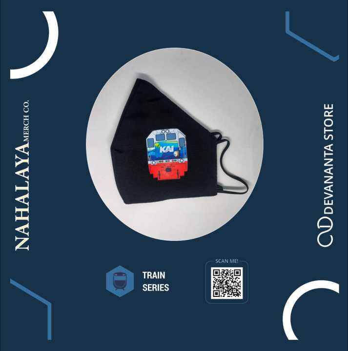 Masker 3ply Lokomotif Kereta Api Livery Lebaran 2022 | Lazada Indonesia