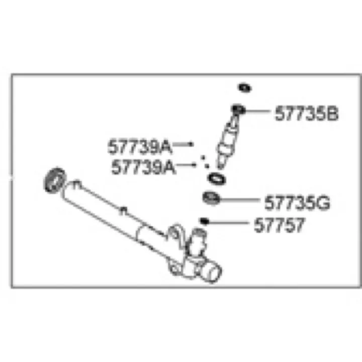 577902EA00 SEAL KIT POWER STEERING GEAR FOR HYUNDAI TUCSON 2006 / 2007 ...