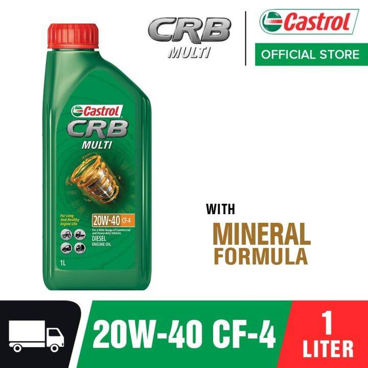 Castrol CRB Multi 20W-40 CF-4 Engine Oil 1L | Lazada PH
