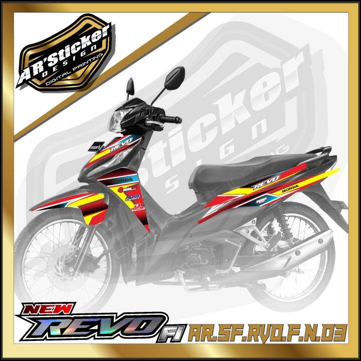 Revo Sticker Striping Revo FI new - Stiker Motor Keren Setiker REVO FI ...