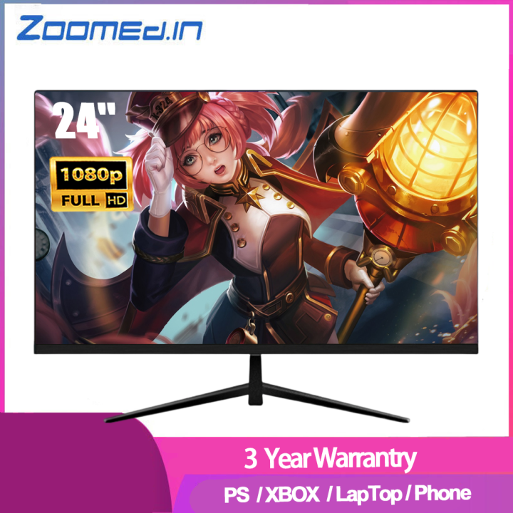 ZOOMEDIN 24 Inch Monitor 60Hz Gaming Computer 200Hz Display FHD 1080P ...