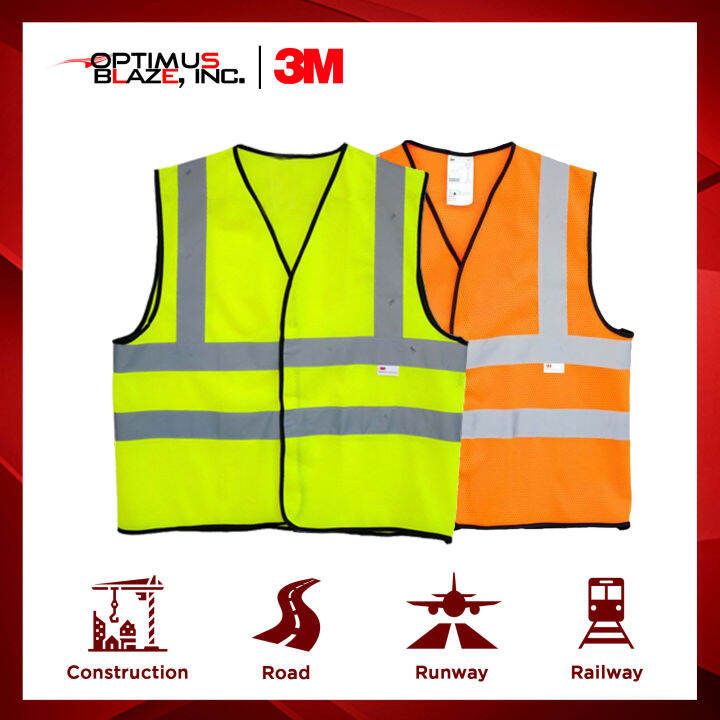 OptimusBlaze 3M Reflective Safety Vest V05M1 2925 Medium | Lazada PH