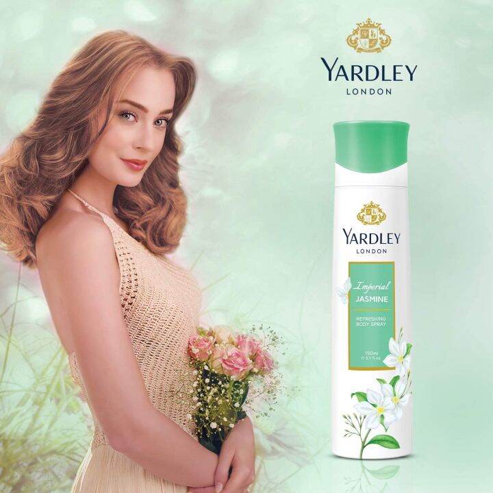 {Ready Stock} Yardley London Imperial Jasmine Refreshing Body Spray For Women, 200 ml 100% ...