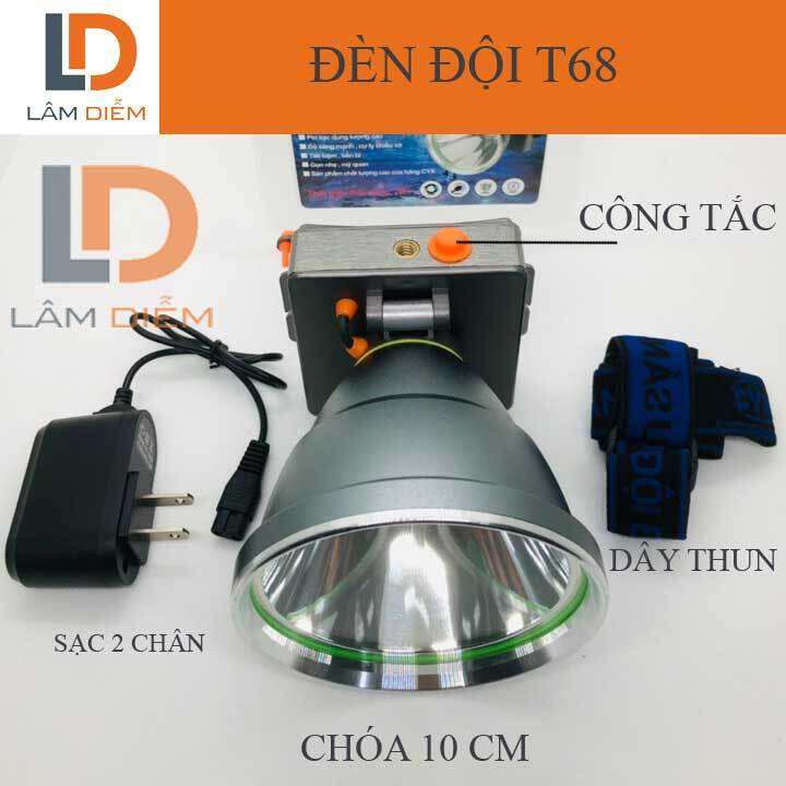 Đèn pin đội đầu pin trâu led siêu sáng t6x | Lazada.vn