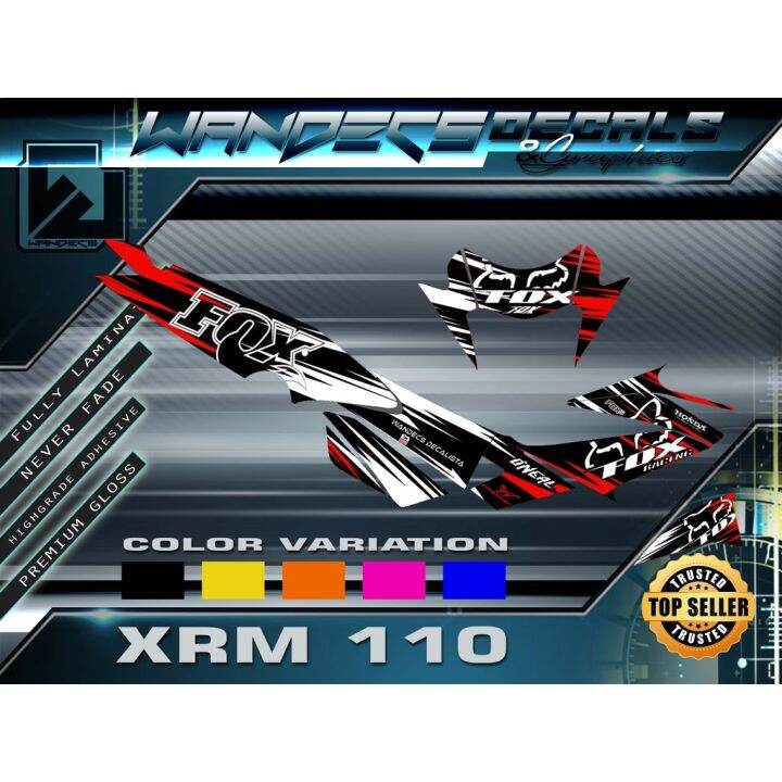 XRM 110 Decals Fox by Wandecs | Lazada PH