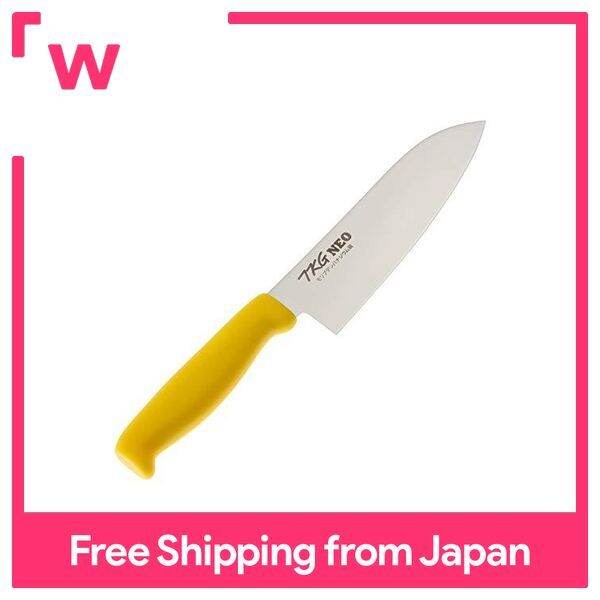 Endo Shoji มีดเชิงพาณิชย์สำหรับ TKG-NEO Santoku 17ซม. ATK8202สีเหลือง | Lazada.co.th