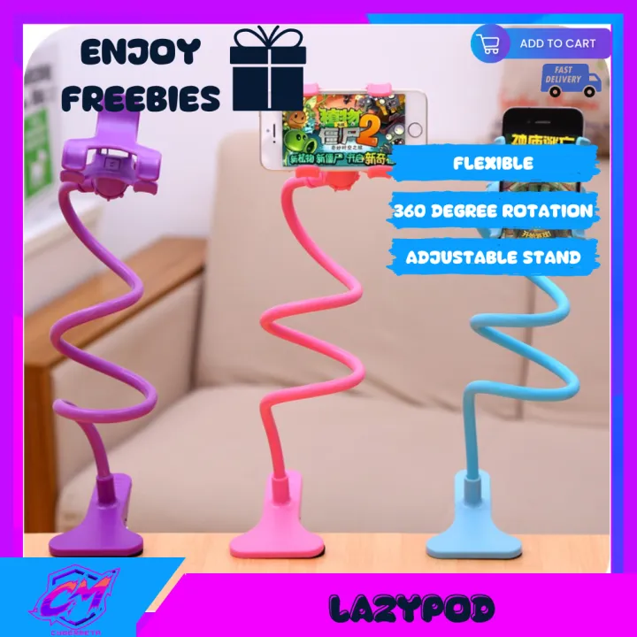 Lazypod Lazy Pod Flexible Phone Holder for Mobile Phone | Lazada PH