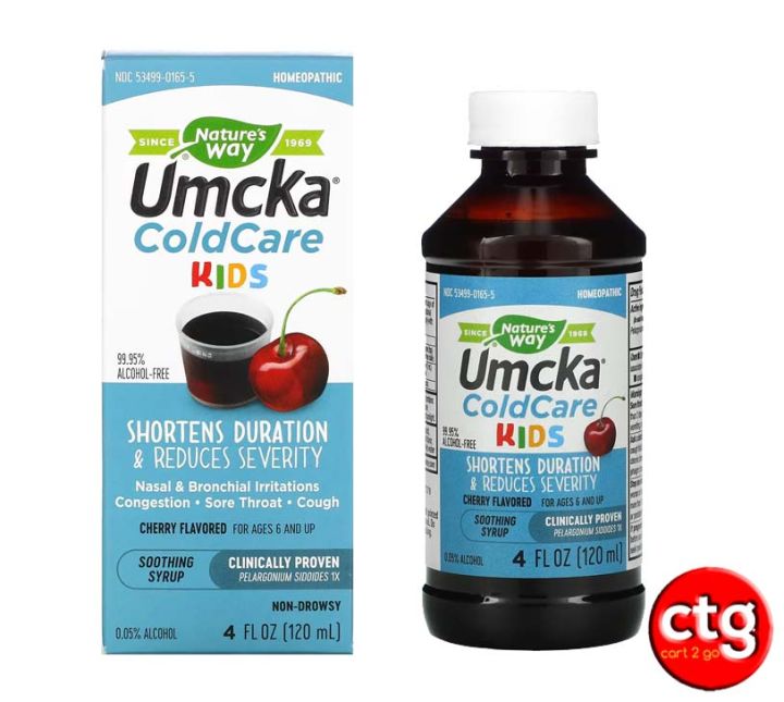 Natures Way Umcka Cold Care Kids For Ages 6 & Up Cherry 120ml | Lazada PH