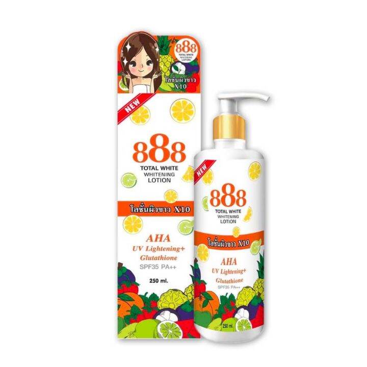 Original Effective 888 Total White Whitening Lotion 250ml 88Total White ...