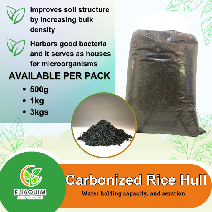 CARBONIZED RICE HULL / CRH (500grams 1kilograms, and 3kilograms)Best ...