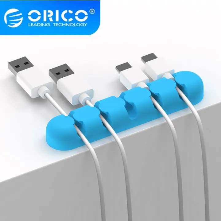 ORICO Silicone Desktop Cable Winder Cable Organizer Wire Fixer For Home ...