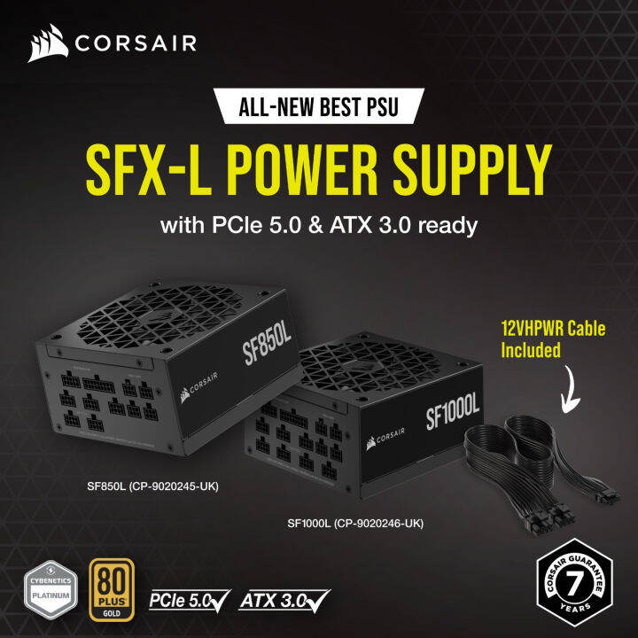 # CORSAIR SF-L Series [ SF850L / SF1000L ] ATX3.0 (PCIe5.0) 80+ Gold ...