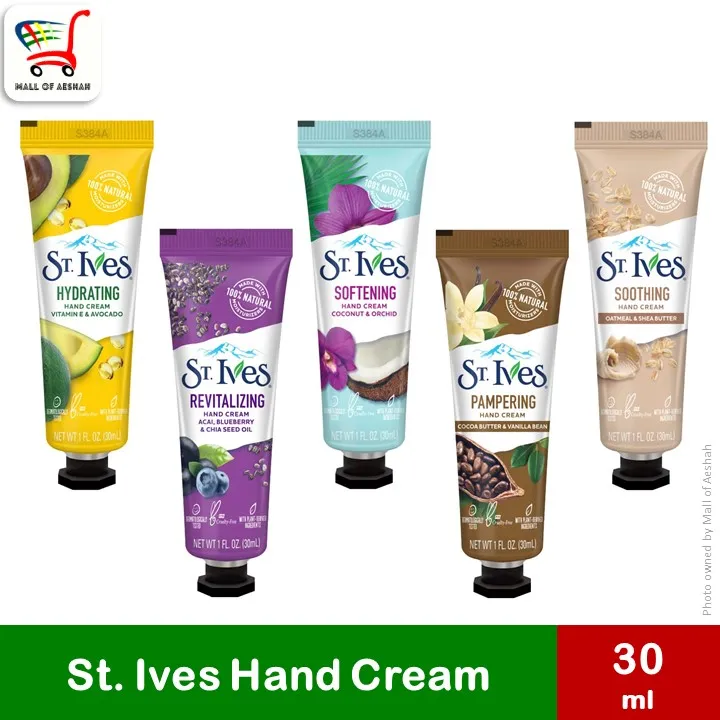 [Product of Unilever] St. Ives Hand Cream - Soothing | Revitalizing ...
