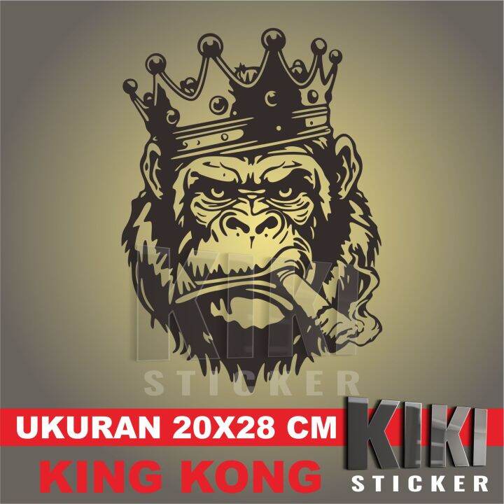 CUTTING STICKER KACA MOBIL BODY ATAU VISOR KACA MOTOR STIKER KING KONG ...