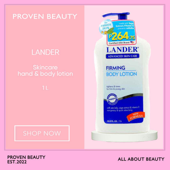 LANDER Firming Body Lotion 33.8oz | Lazada PH