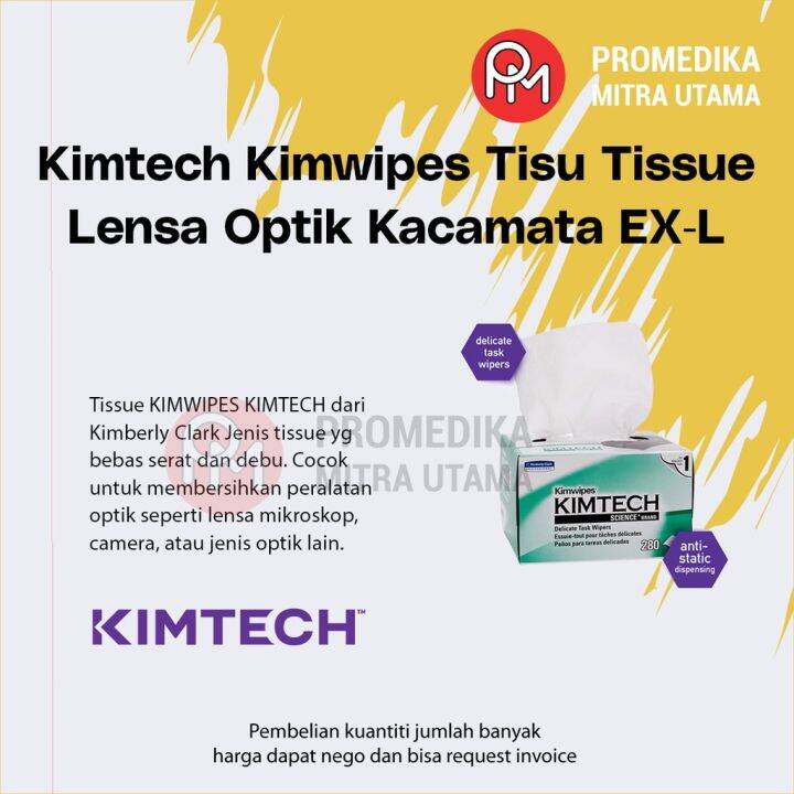 Kimtech Kimwipes Tisu Tissue Lensa Optik Kacamata EX-L | Lazada Indonesia