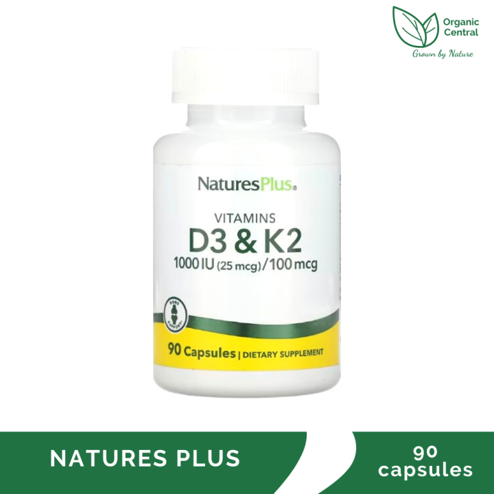 NaturesPlus Vitamin D3 & K2 90 Capsules | Lazada PH
