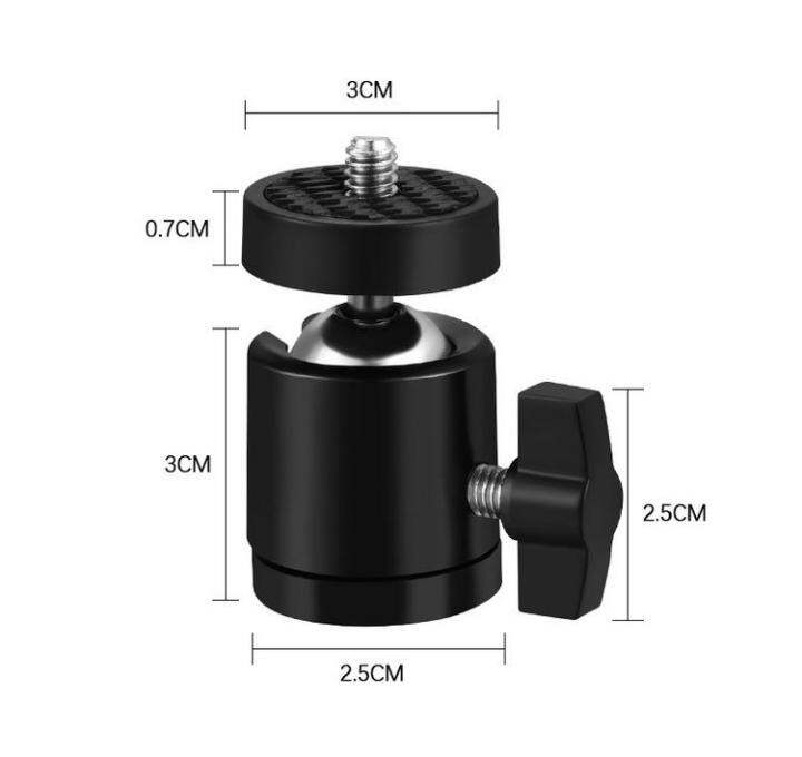 Rotary Mount Stand 360 Mini Tripod Swivel Head Metal Universal Flash ...