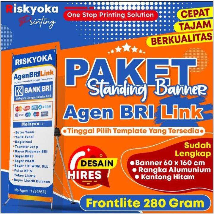 Standing Y-Banner BRI Link / Spanduk BRI Link | Lazada Indonesia