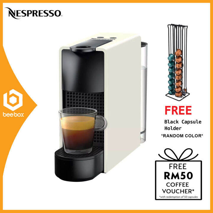 [FREE CAPSULE HOLDER] Nespresso C30-ME-WH-NE Essenza Mini Fully ...