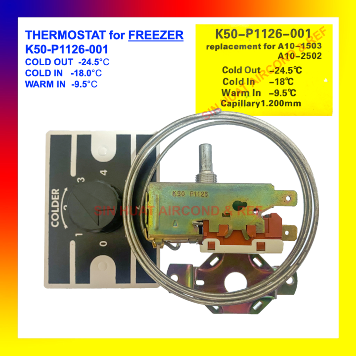 THERMOSTAT FOR FREEZER K50-P1126-001 CONTROLLER PETI BEKU FREEZER ...