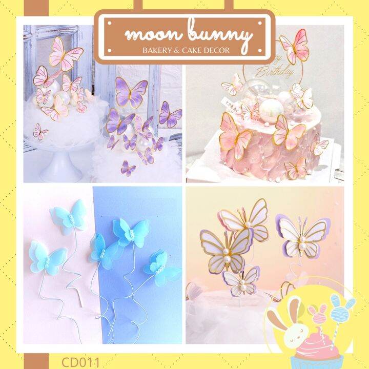 Butterfly Cake Topper Butterfly Cake Decoration Birthday Cake Topper ...