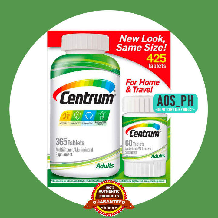 Centrum Adults Multivitamin, 425 Tablets | Lazada PH