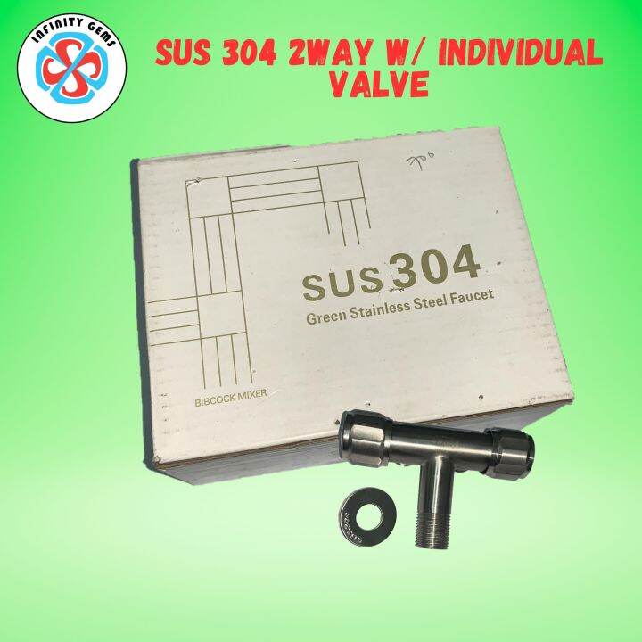 SUS 304 2WAY W/ INDIVIDUAL VALVE | Lazada PH