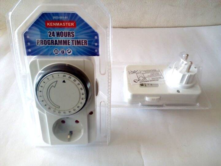 STOP KONTAK ( TIMER ) KENMASTER 1 LB 2 / STOP KONTAK TIMER 24 JAM ANALOG/24 HOURS PROGRAMME ...