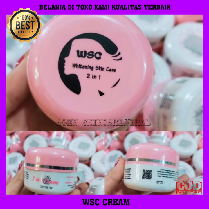 CREAM WSC 2 IN 1 BPOM DAN KEMASAN LAMA cream wajah | Lazada Indonesia