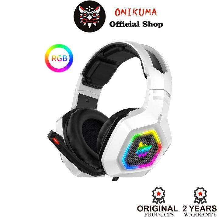 Onikuma K10 RGB Gaming Headset Headphones RGB LED Light Over Ear ...