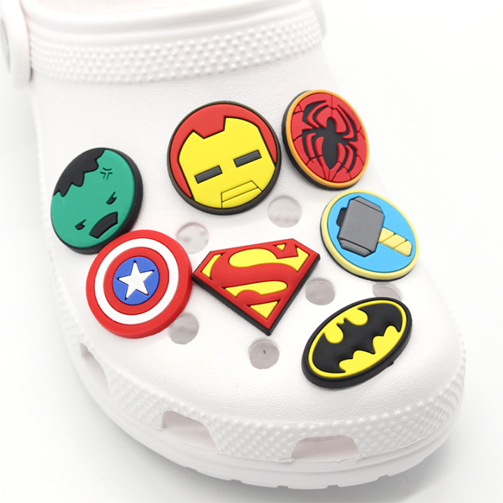 ขายร้อน การ์ตูน Jibbitz 1ชิ้นน่ารัก Crocs ตัวติดรองเท้ามีรู ซูเปอร์ ...