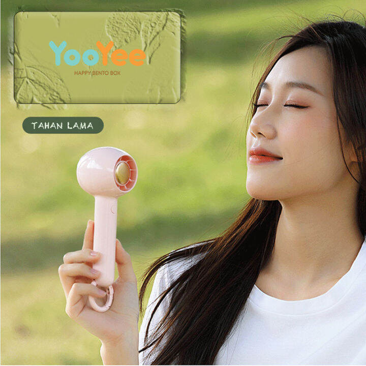 Yooye Kipas Angin Portable Handheld Rechargeable Mini Fan | Lazada ...
