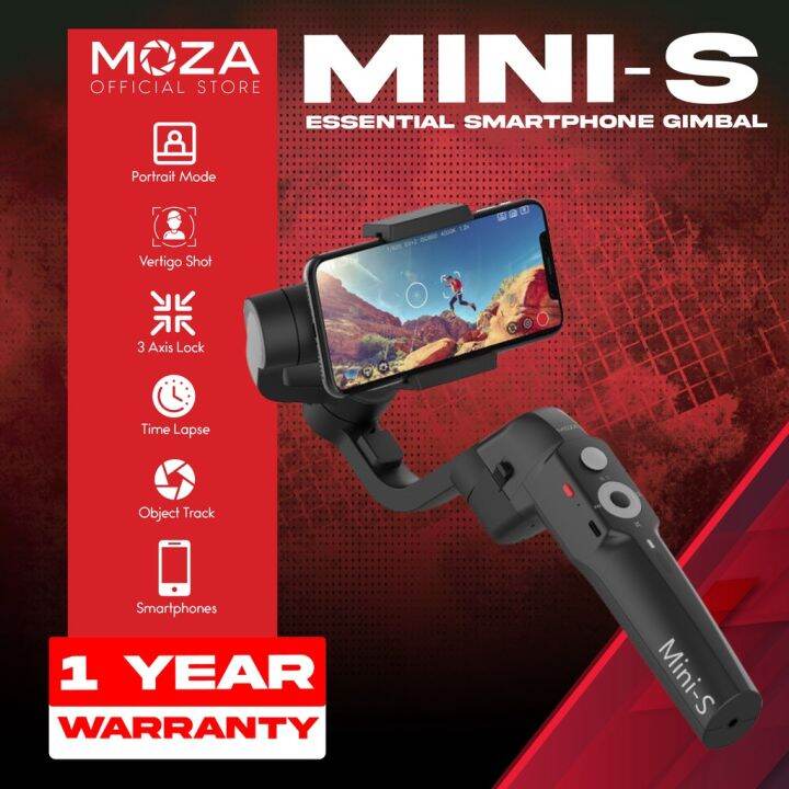 Moza Mini S Essential Foldable 3-Axis Mobile Gimbal Stabilizer | Lazada PH