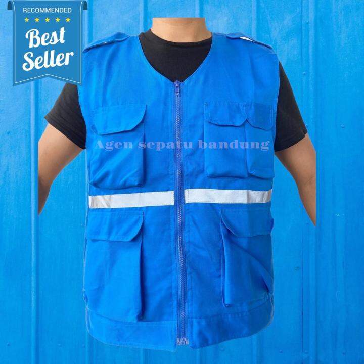 ROMPI SAFETY PROYEK BAHAN TWILL / ROMPI DRILL PE FREE BORDIR | Lazada ...