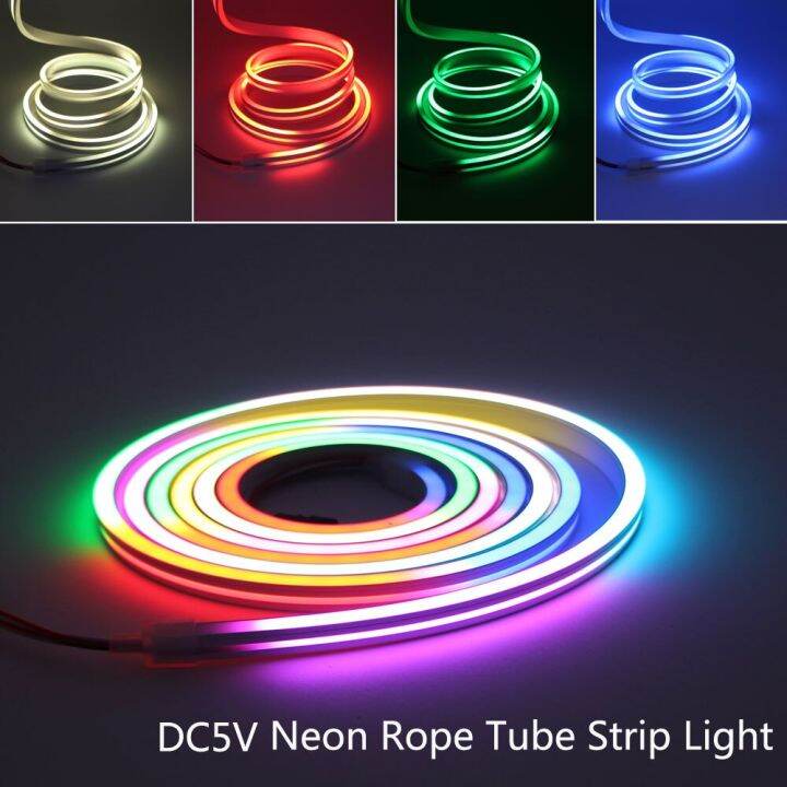 Individual Addressable ARGB neon tube light 5V WS2812B SK6812 IC Silica ...