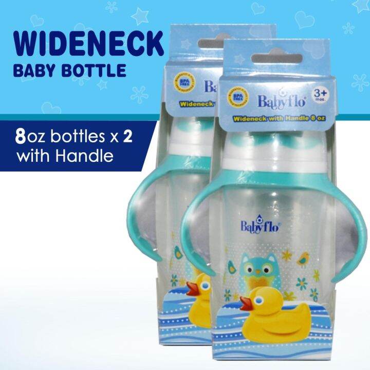 BEST SALE! ☃ Babyflo Wideneck With Handle 8oz by 2s | Lazada PH