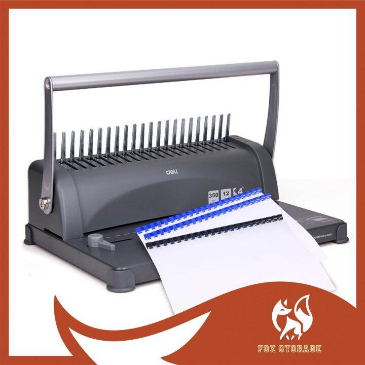 Deli Binding Machines Combs 21 HolePaper Punch Binder Spiral Binding ...