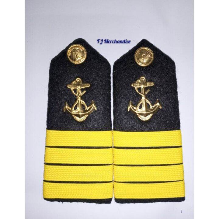 Marine/Seaman Shoulder Board Black Pair Anchor Pin | Lazada PH