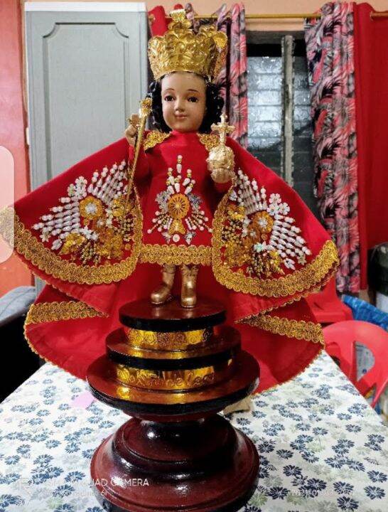 Wooden 20 inches Sr. Sto Nino de Cebu Mahal nga Senior Santo Ninyo Viva ...