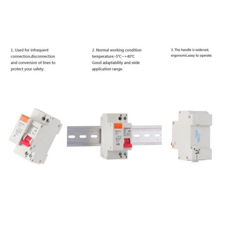 CNC DZ30LE 32 leakage circuit breaker with 230V 1P+N RCBO MCB ensure ...
