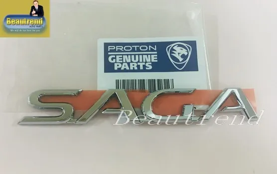 Proton SAGA Word Emblem Original Logo Tulisan Lambang Kereta Proton ...