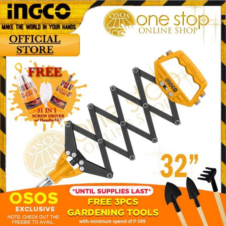 INGCO Original Industrial Graded Folding Hand Riveter 32" 815mm HFOR321 ...