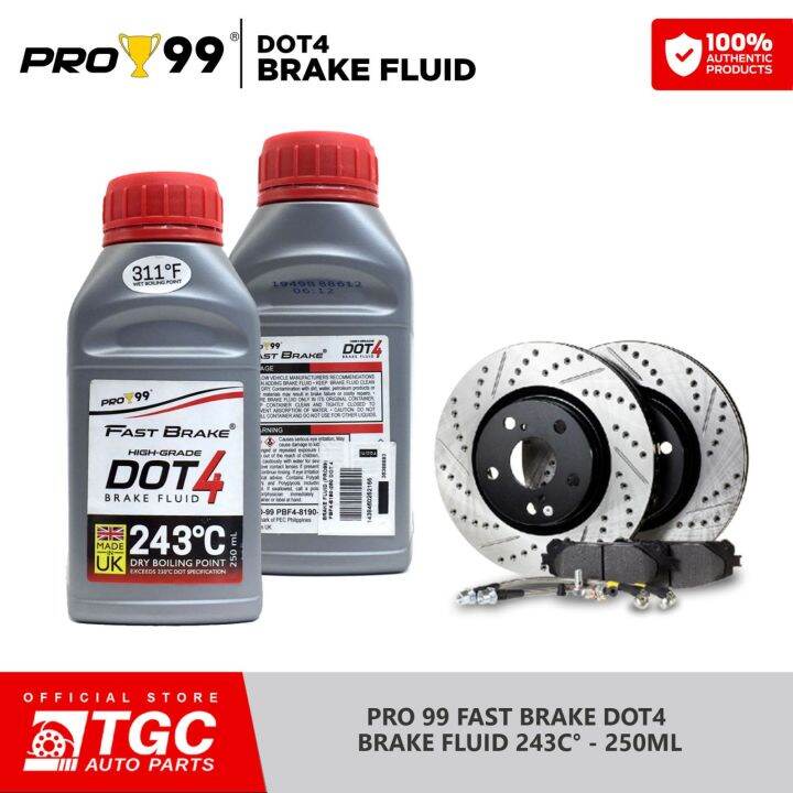 Pro-99 Brake Fluid FastBrake High-Grade DOT 4 PBF4-8190-250 250ml 1pc ...