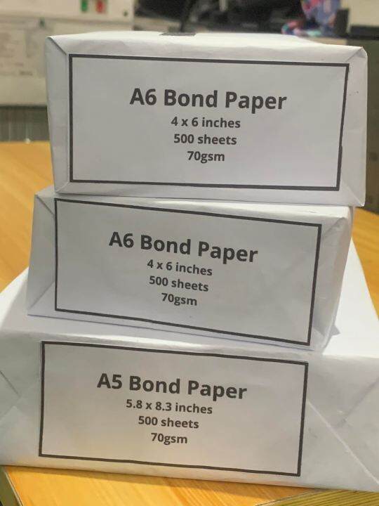 A5 A6 A7 Ream Bond Paper 70gsm 80gsm Bond Paper Waybill Sticker | Lazada PH