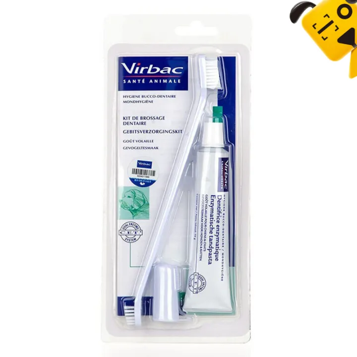 France Imported Pet Vic Chicken flavor Toothpaste and Toothbrush Set ...