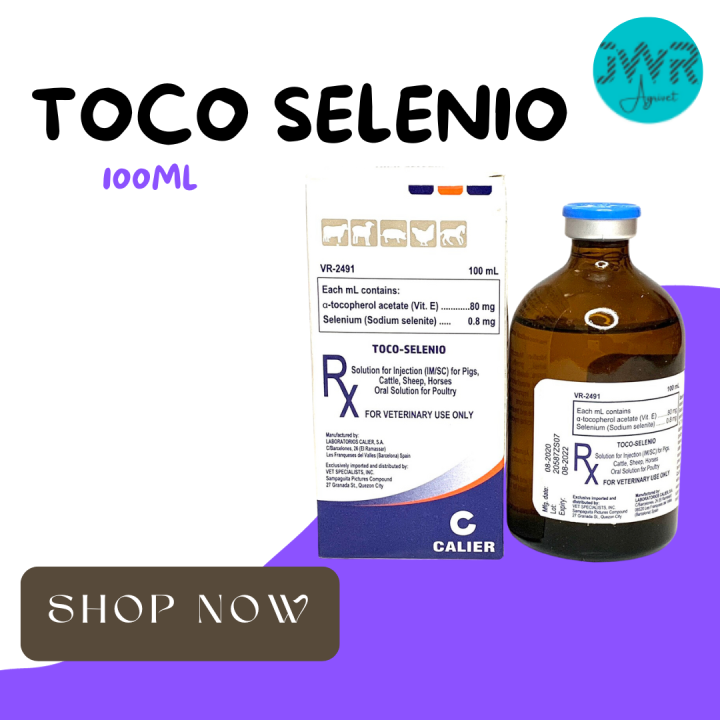 [JWR AGRIVET] Toco Selenio 100ML (Vit E + Selenium) for GAMEFOWL ...