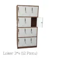 Locker besi 12 pintu.locker baju.locker pakaian.helm.lemari Arsip ...