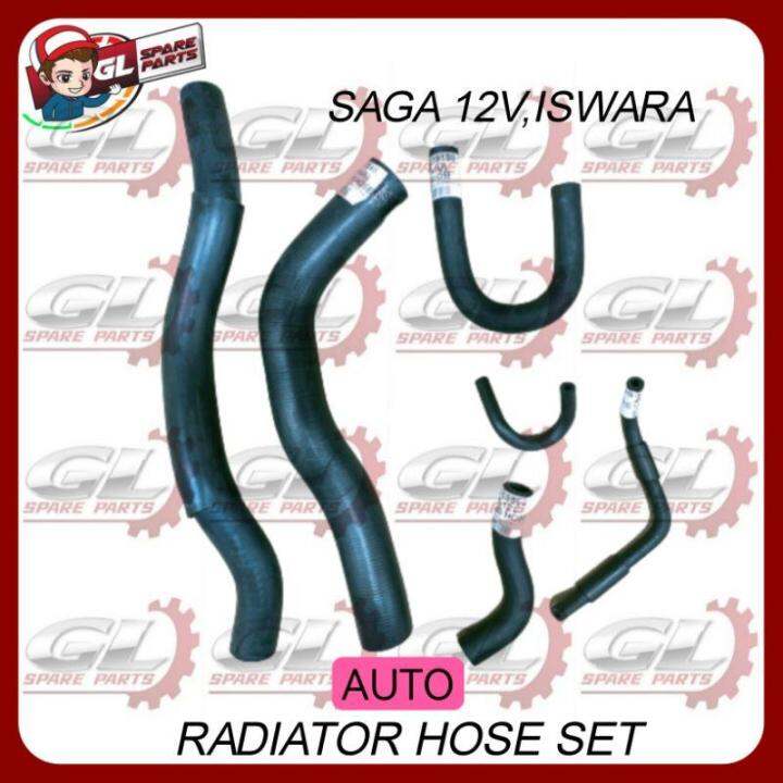 RADIATOR HOSE SET PROTON SAGA 12V ISWARA LMST (AUTO/MANUAL) | Lazada